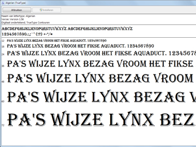 Lettertypen in Windows 7 | PlusOnline